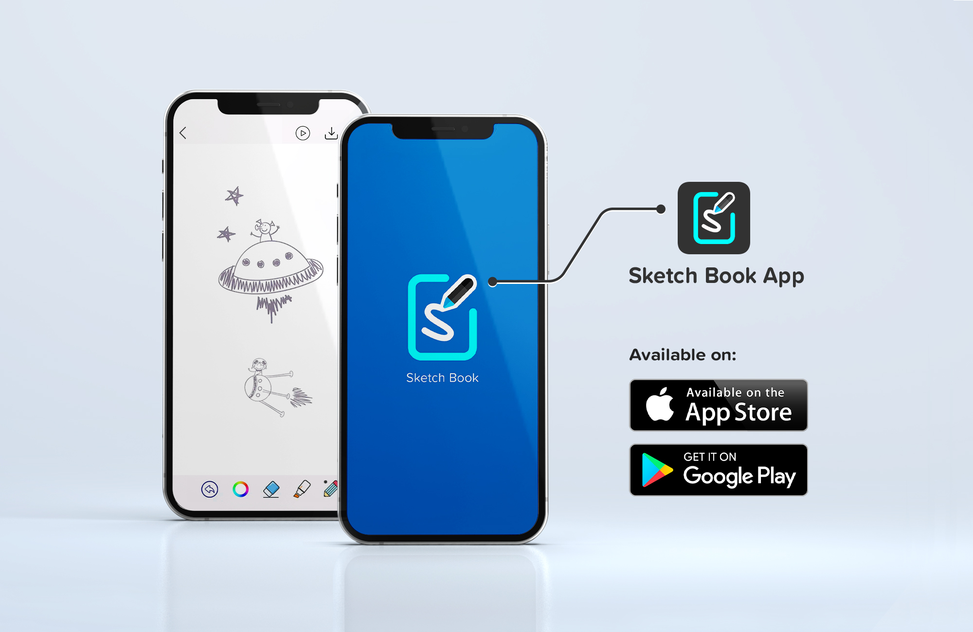 Create a masterpiece drawing with myFirst Sketch Book